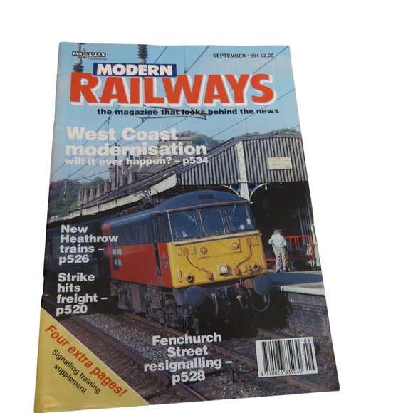 Modern Railways Magazine | Other | Modern Railways Magazine Sept 994 ...
